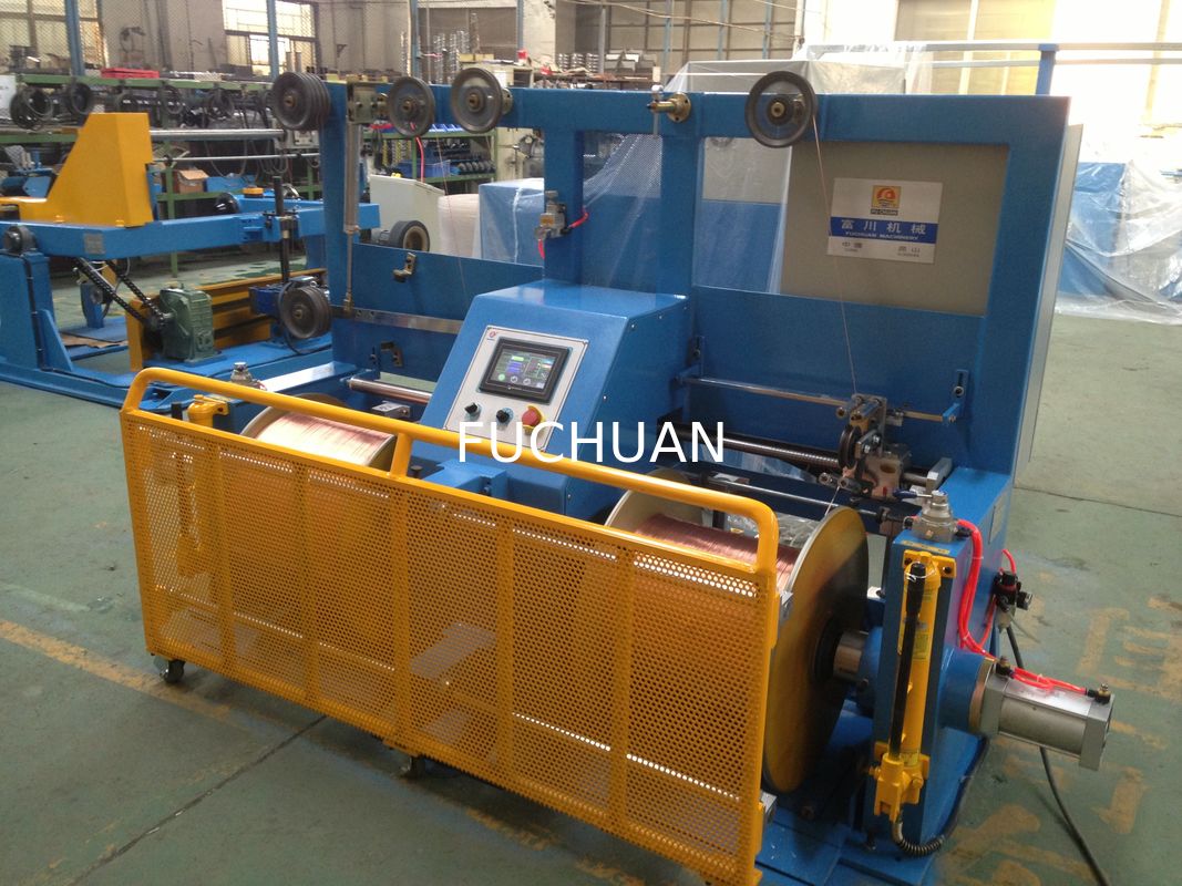 400 Bobbin Core Wire Rewinding Machine 250m / min Left Hand Direction