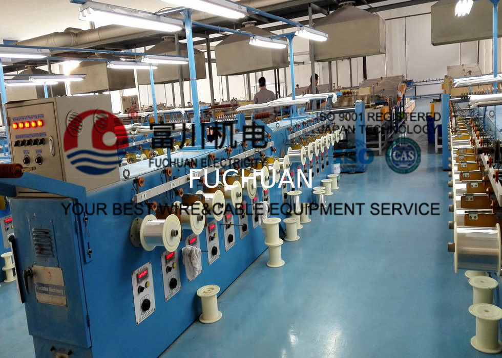 16 Pcs Round Copper Wire Annealing Machine 100m/Min Sky Blue With Brush ...