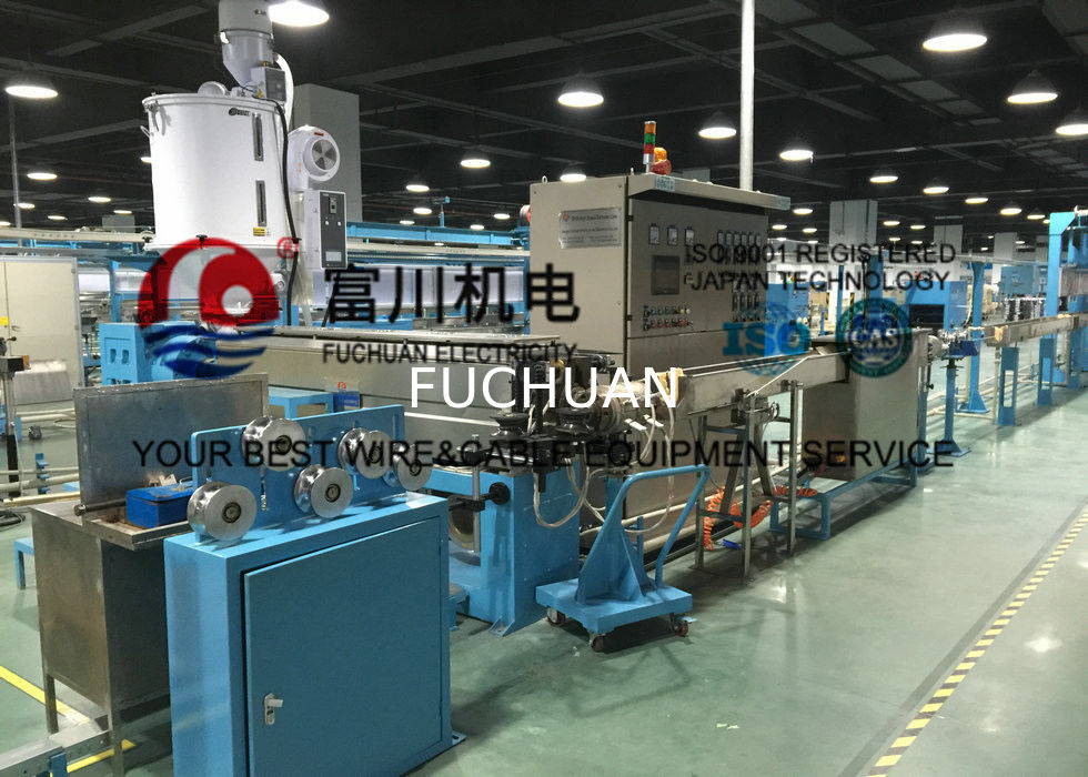 Plastic Extrusion Line For Building Wire With Drawing Inlet Dia 2.5-3mm ...