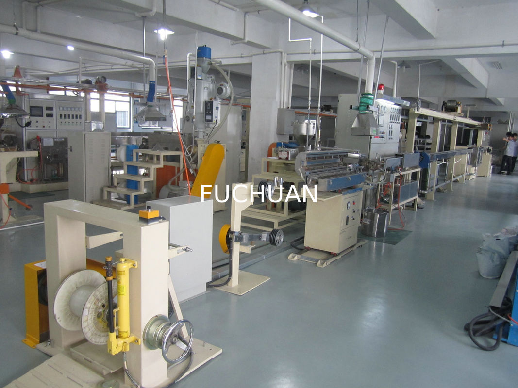 FC Cable Extrusion Machine , FEP FPA ETFE Plastic Extrusion Line With ...