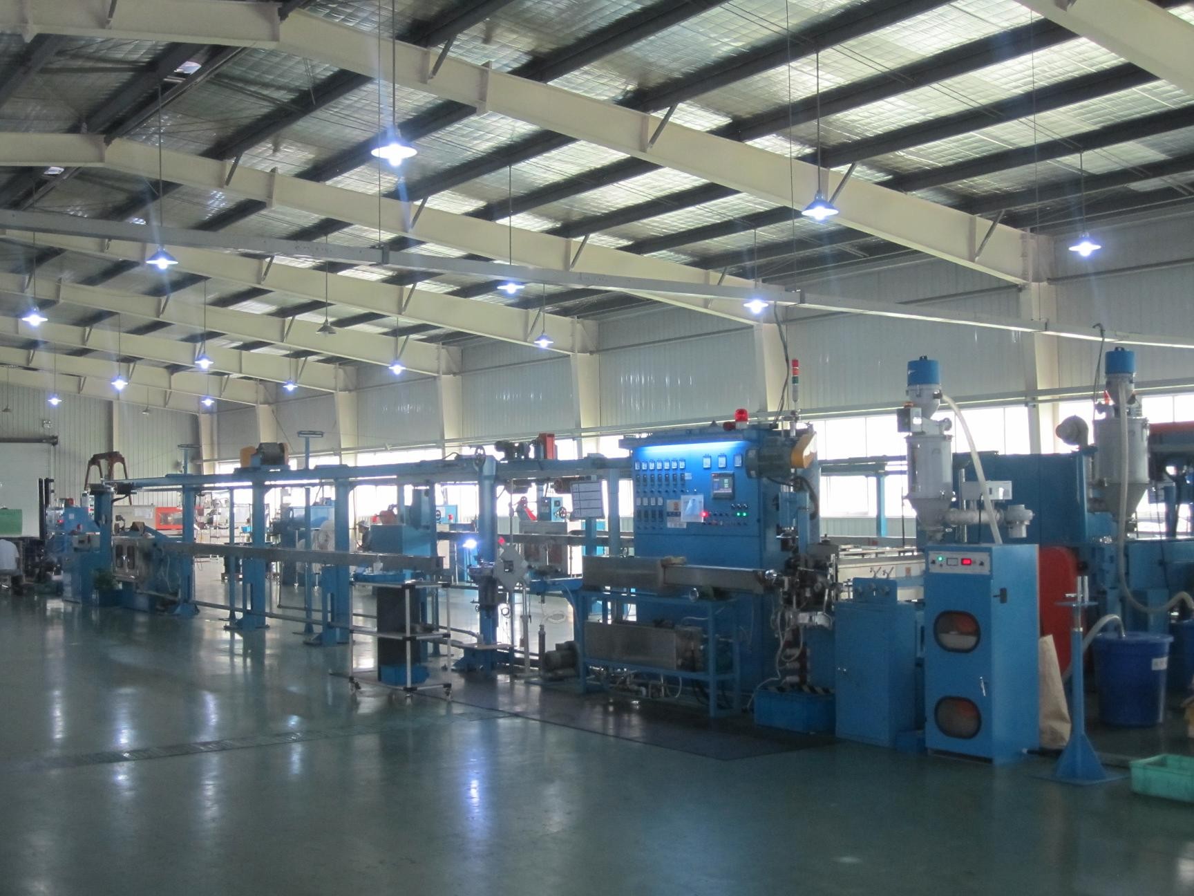 electrical cable wire extrusion line extruder machine for pvc pe ptfe ...