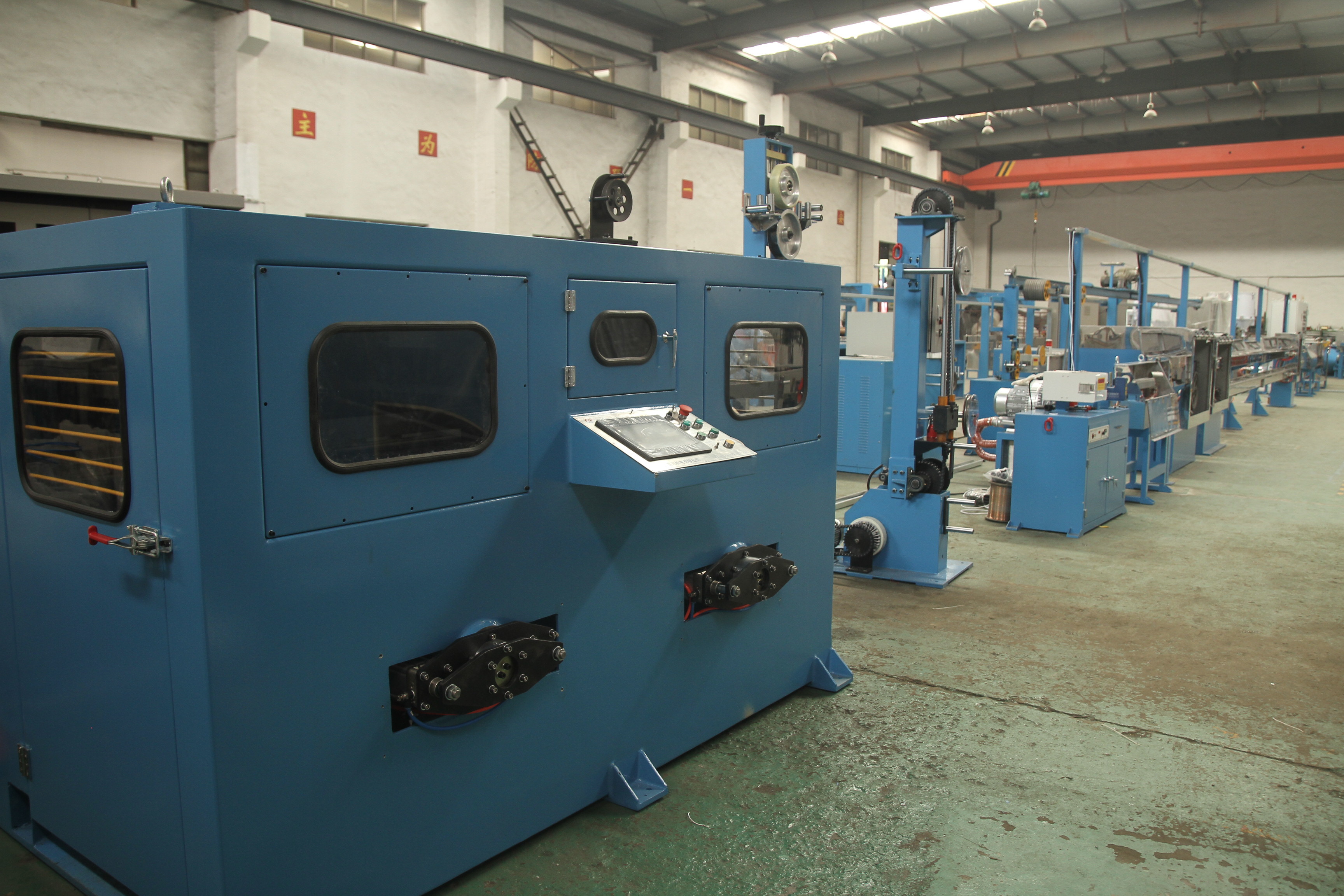 Low Noise Cable Making Machine , Automated Electric Cable Making Machine