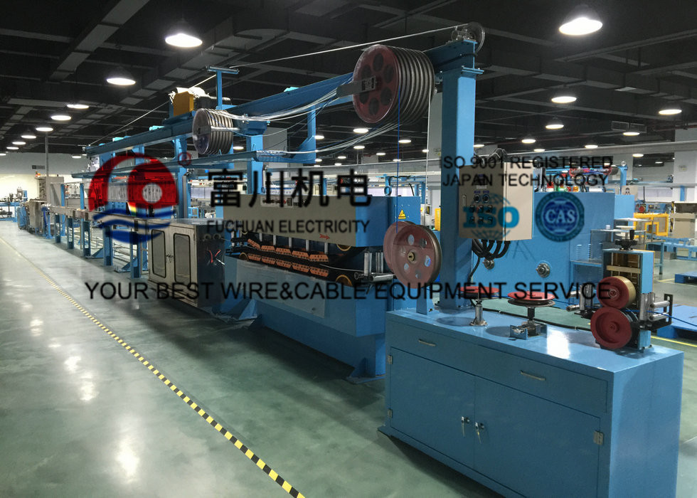Fuchuan PVC Extrusion Machine , Wire Insulated And Sheathed Production Line