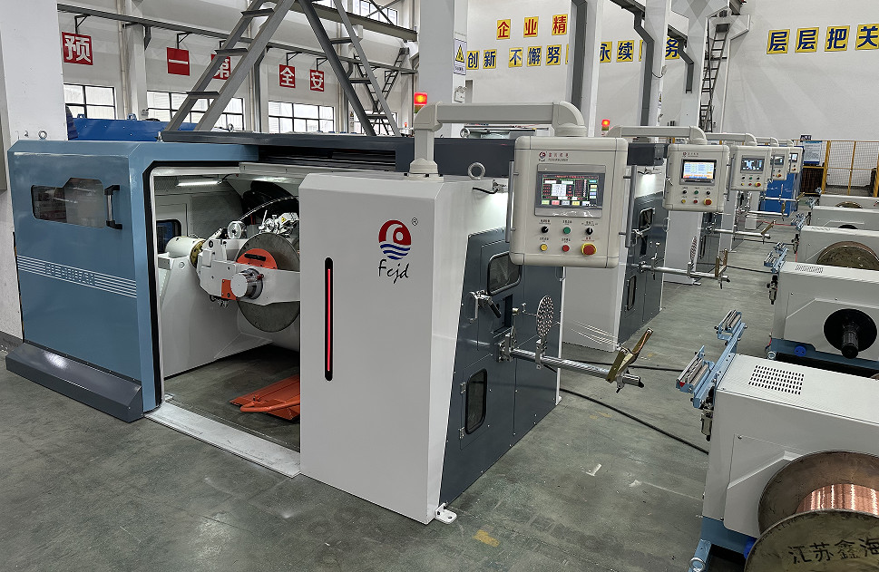 Bare Copper Wire Bunching Machine With Electric Changing Pitches Twist ...