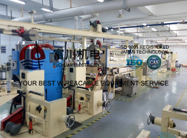 FC Cable Extrusion Machine , FEP FPA ETFE Plastic Extrusion Line With ...
